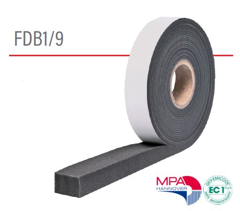M.A.S.C FDB1/9 - Pre-compressed Seam Sealing Tape 1 mm x 9 mm wide, le ...