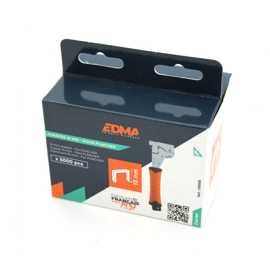Edma 031955 - Staple for Puncher - 10 mm - x 5000 pcs – KFC Roofing